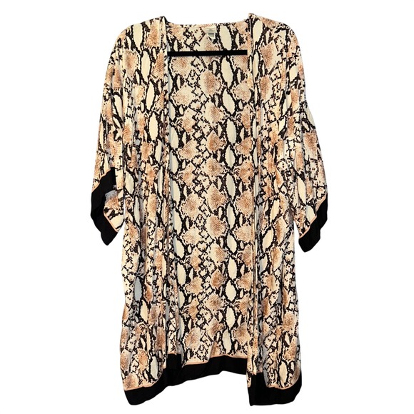 Hahnel | Kimonos & Yukatas | Kimono Snakeskin Animal Print Boho Chic ...